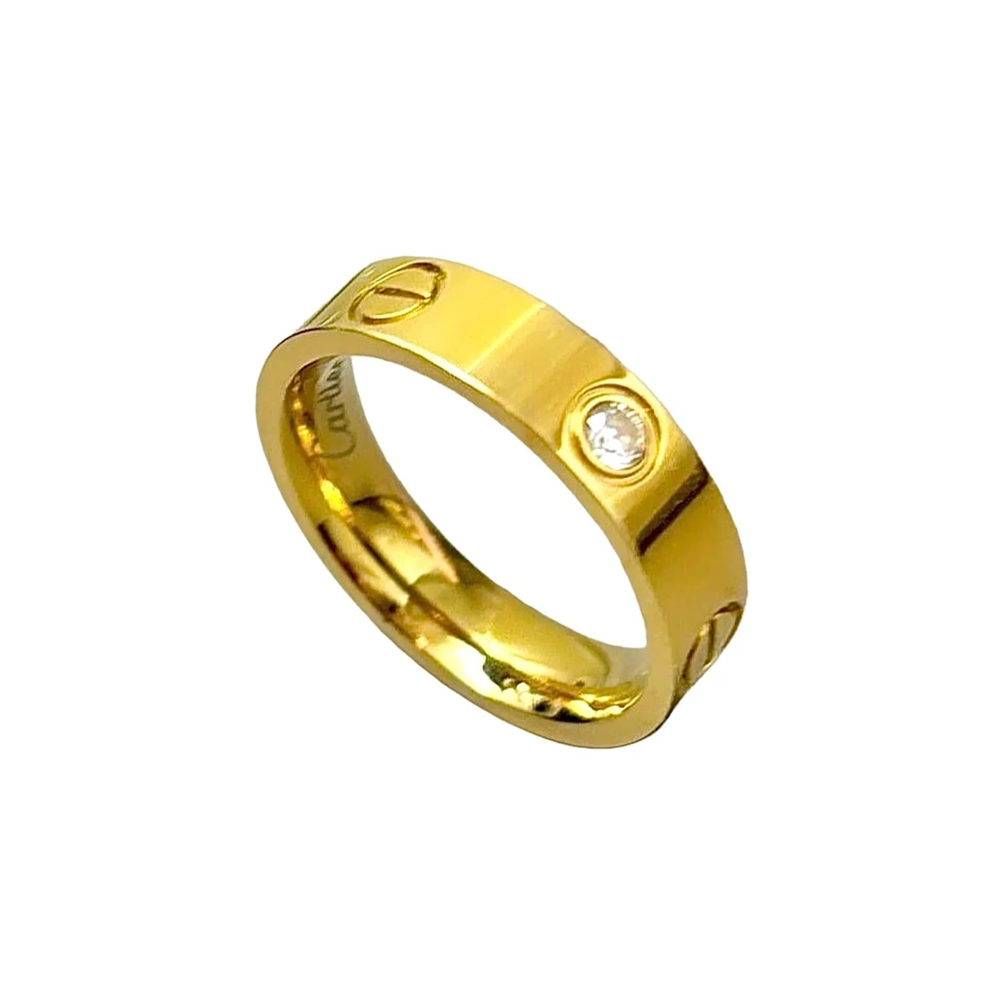 Stainless Steel Cartier Ring – Jewels Bling
